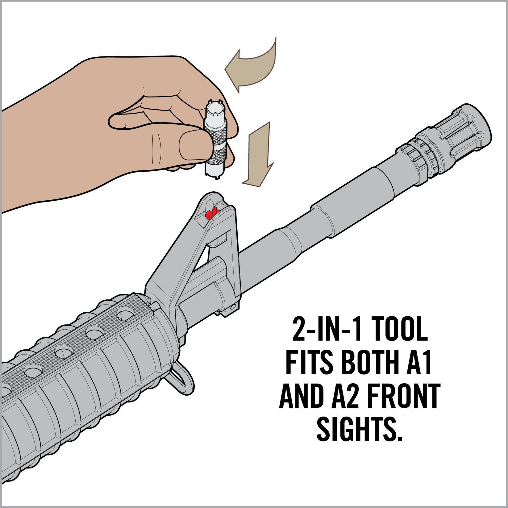 AR15 Front Sight Adjuster Tool – Real Avid