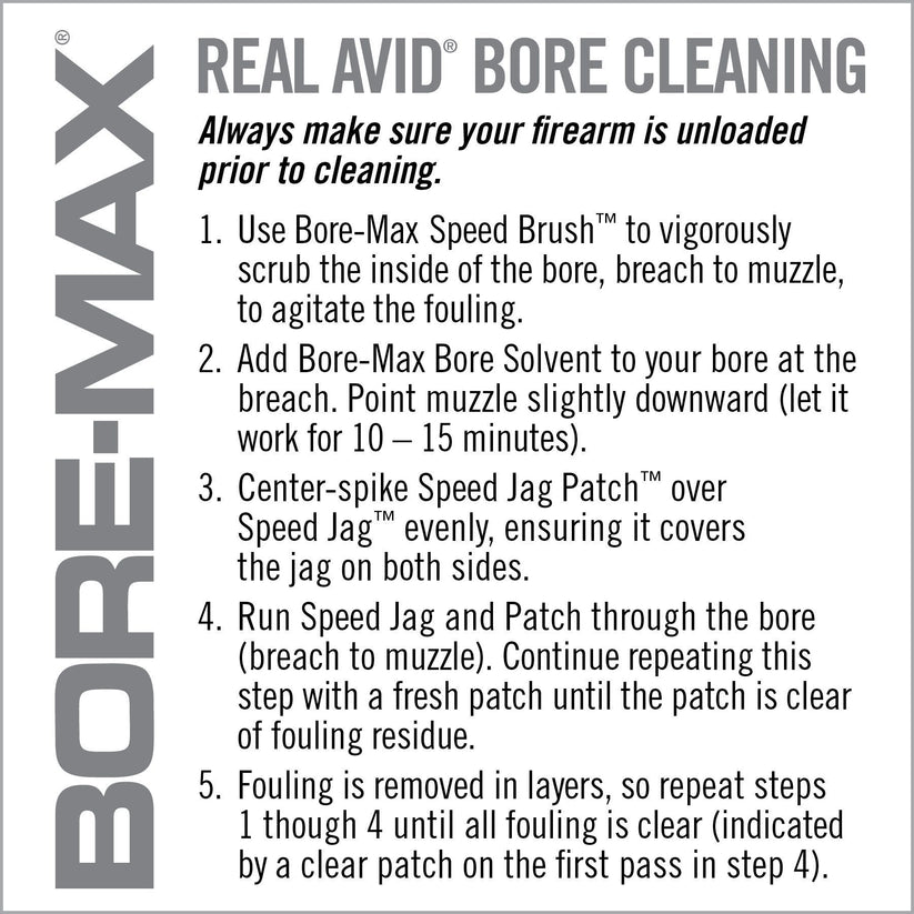 Bore-Max® Speed Jags™ & Patches Multi-Cal Pack – Real Avid