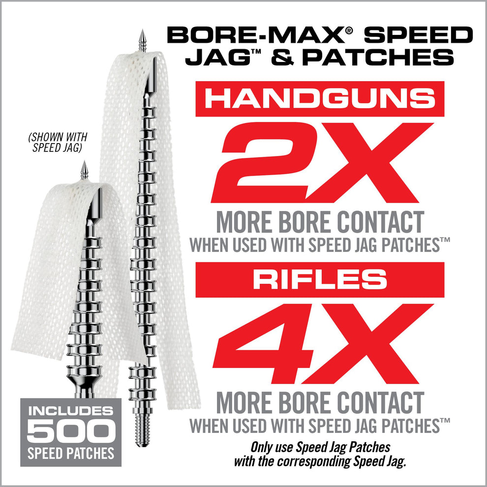 Bore-Max® Speed Jags™ & Patches Multi-Cal Pack – Real Avid