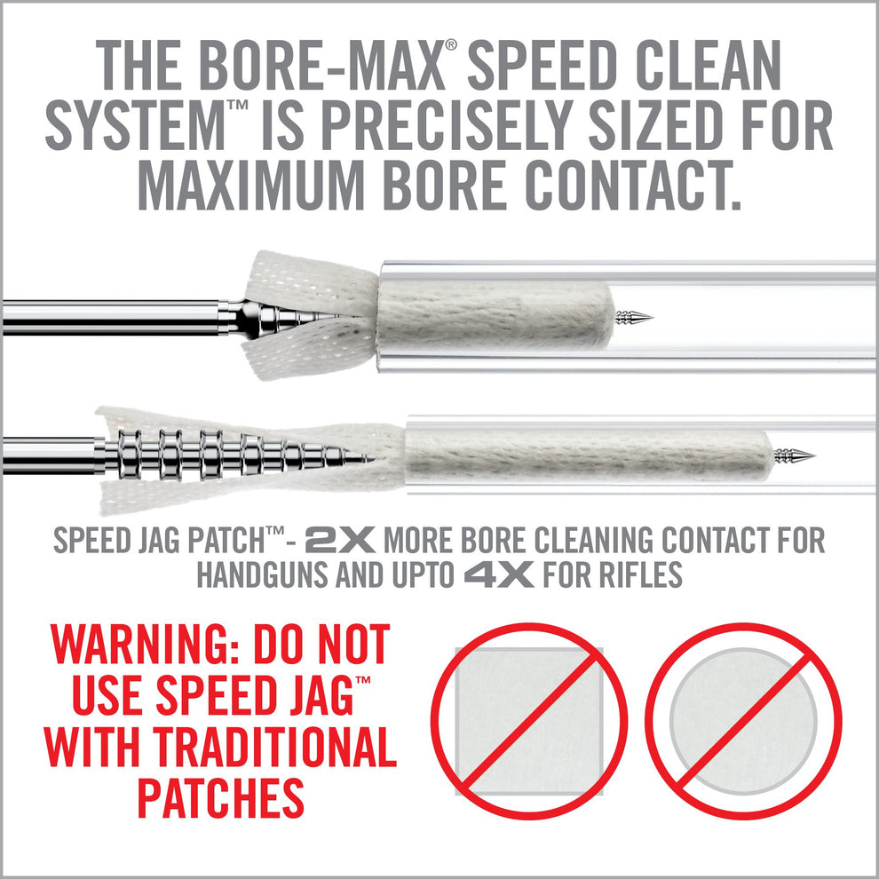 Bore-Max® Speed Jags™ & Patches Multi-Cal Pack – Real Avid