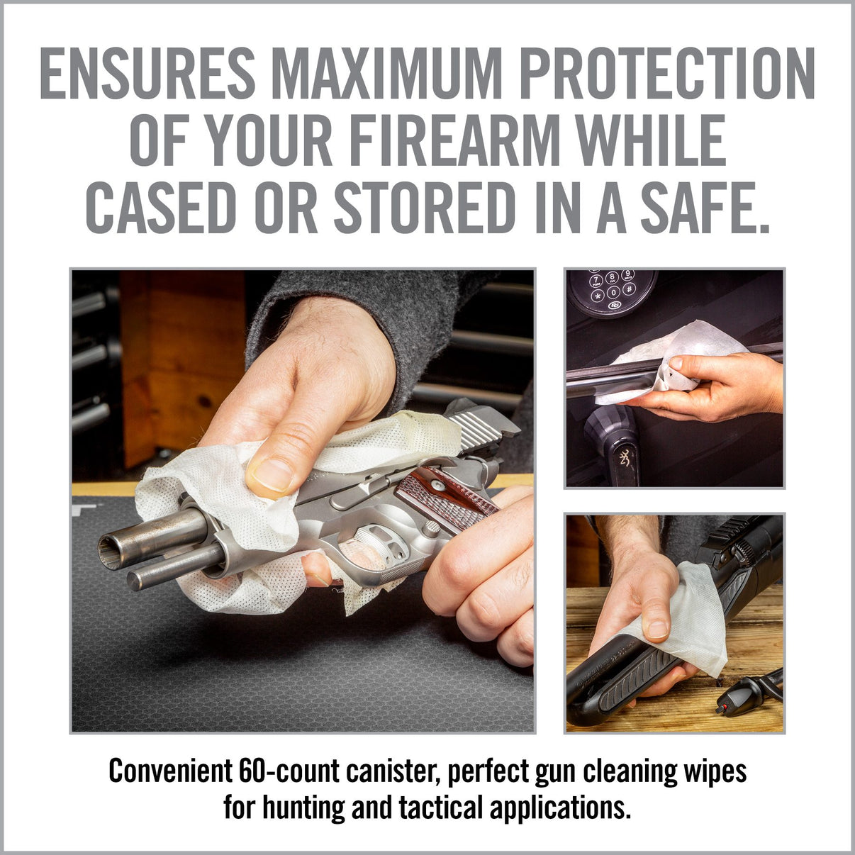 Tri-Max CLP® Gun Wipes - 60 Count Canister – Real Avid