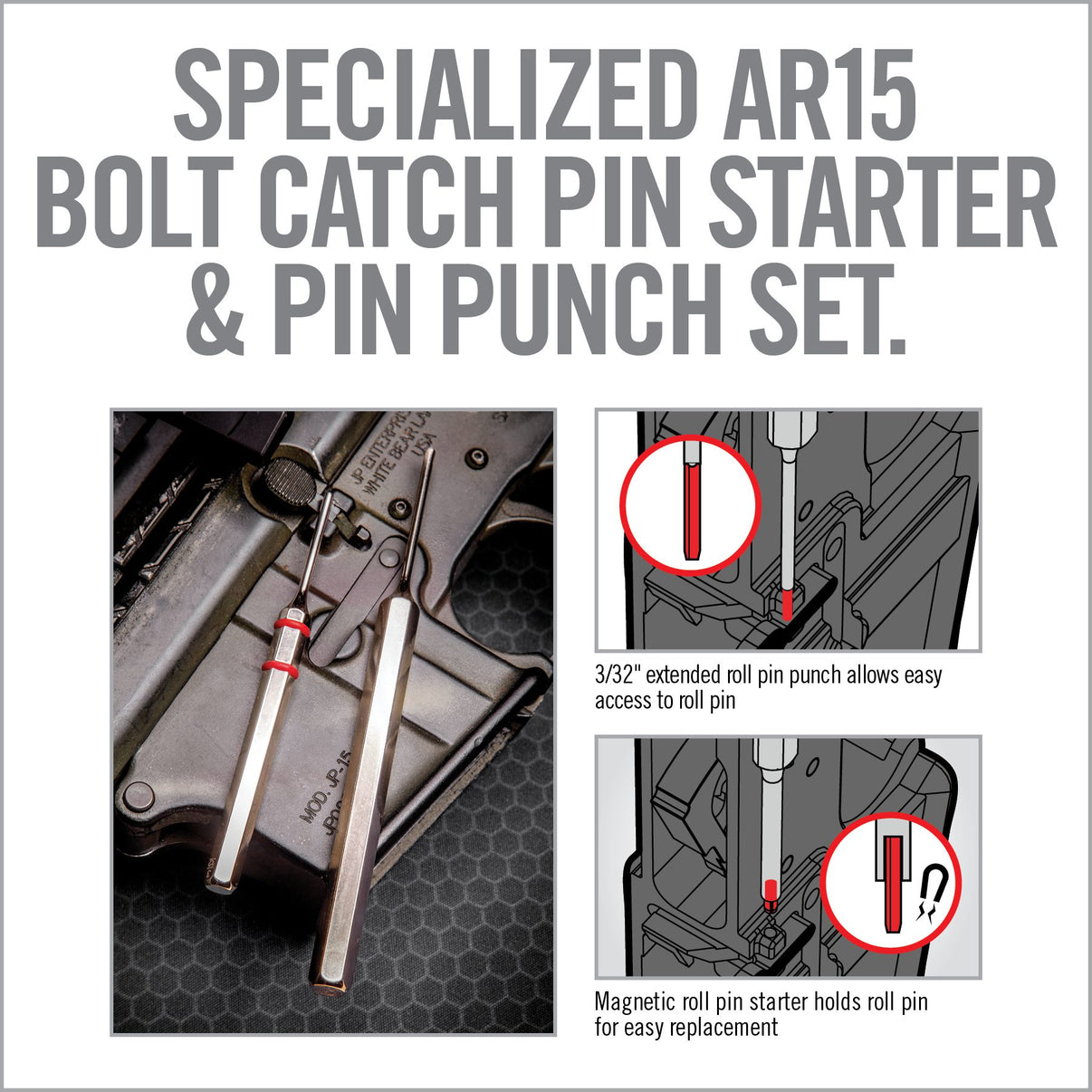 Accu-Punch® Hammer & AR15 Pin Punch Set – Real Avid
