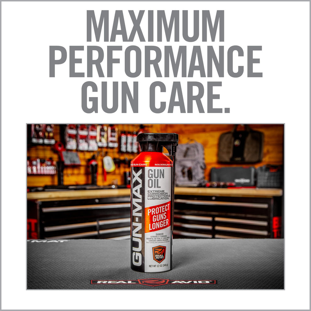 Gun-Max® Gun Oil - 12 oz Aerosol – Real Avid