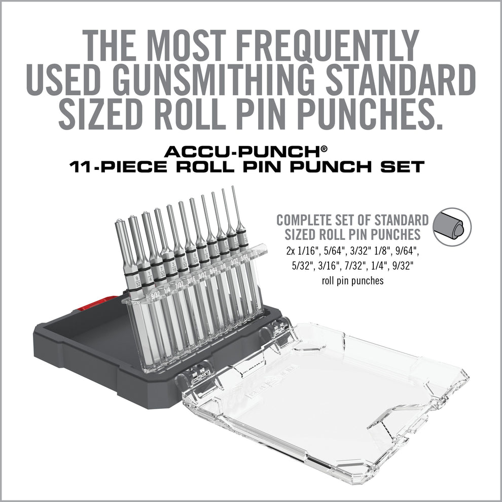 Accu-Punch® 11-Piece Roll Pin Punch Set – Real Avid