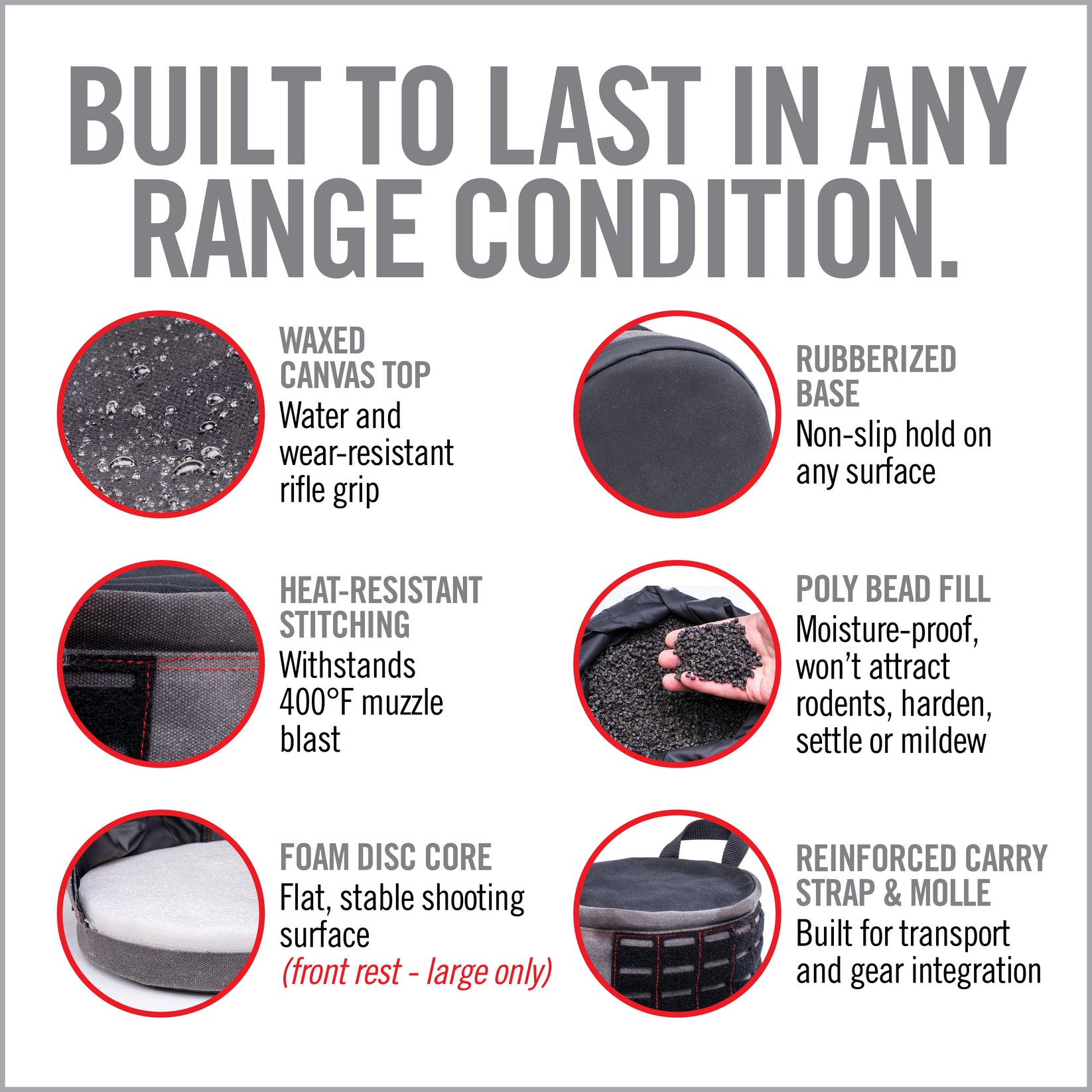 Ratchet Rest™ – Adjustable Height Shooting Bags – Real Avid